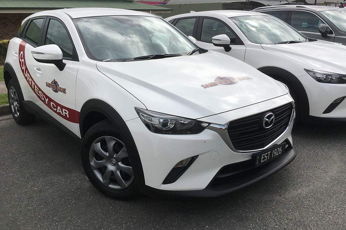 Courtesy cars available - Samford Garage